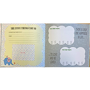 Baby's My First Year Record Log Book to Commemorate Birth Through Their First Year on Earth - Blue