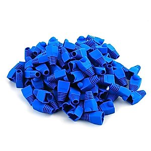 YIOVVOM Soft Plastic Ethernet RJ45 Cable Connector Boots Cover Strain Relief Boots CAT5 CAT5E CAT6 CAT6E 100PCS