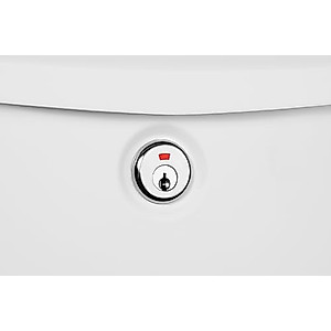 Architectural Mailboxes Parkside Galvanized Steel, Locking, Wall Mount Mailbox, 2576W-10, White, Medium Capacity