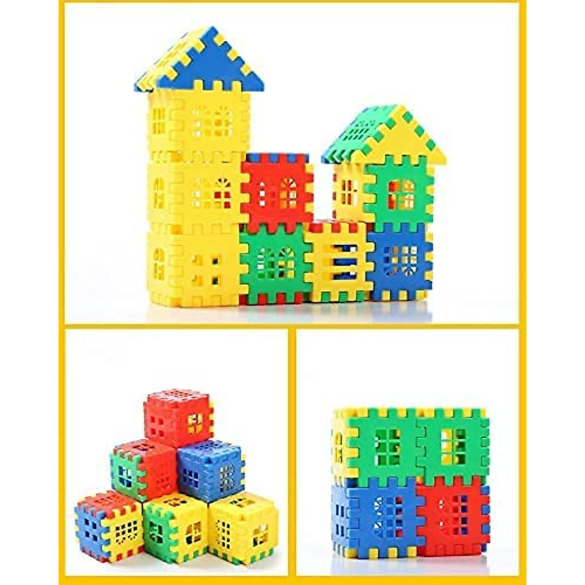 DEJUN Interlocking Building Blocks Toys for Kids, Toddlers Educational Toys Set (70 PCS)-001