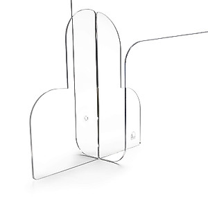 Sneeze Guard - Clear Acrylic Protective Barrier and Shield for Counter and Desk (24"W x 30"H)