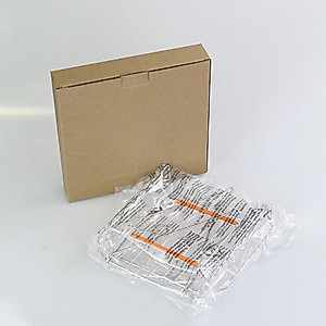 Bottone Stainless Steel Air Fryer Basket Barbecue Grill Holder Dehydrator Racks for Grill Fries Bacon Chicken Oven Press Cooker Air Fryer Square Grill Holder Basket Multiple Cooking Kitchen Appliance