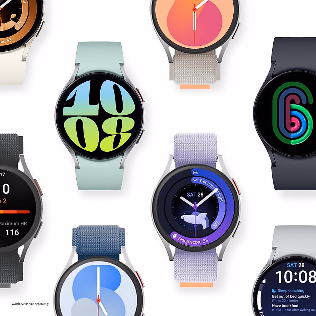 SAMSUNG Galaxy Watch 6 44mm Bluetooth Smartwatch w/ Fitness Tracker, Personalized HR Zones, Advanced Sleep Coaching, Heart Monitor, BIA Sensor, Biggest Screen, US Version, Graphite (Renewed)