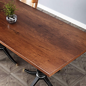 Livelynine 15.8x197 Inch Brown Wood Wall Paper Peel and Stick Countertop Kitchen Cabinet Contact Paper Waterproof Self Adhesive Shelf Liner Wood Grain Vinyl Wrap for Cabinets Furniture Table Cupboard