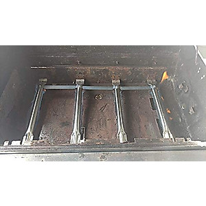 Hongso 5 Burners Pipe Tube and 5 Heat Plates Repair Kit Replacement Parts for Jenn Air Gas Grill 720-0709, 720-0709B, 720-0727, Kitchen Aid 720-0709C, 720-0954, 720-0954A, SBE6415-SPG4515