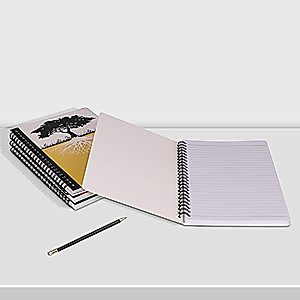 Hardcover Spiral Notebook, Dream Tree Journal to Write in, Blank Diary, Composition Notebook College ruled 80 Sheets, 5.5 x 8.3inch, 4 Pack
