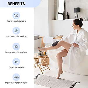 SimpleField Korean Exfoliating Mitt for Remove Dead Skin. 2 Pack 100% Viscose Kessa Deep Exfoliating Gloves for Body Scrub, Keratosis Pilaris and Self Tanning. Easily Smooth Skin Surface.