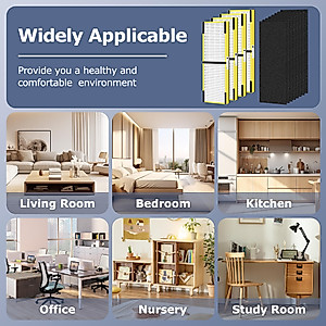 Improvedhand FLT4825 HEPA Filter B Replacement Compatible with G-Guardian Air Purifiers AC4825 AC4825E AC4300 AC4800 AC4900 AC4850,4 True HEPA Filters+8 Carbon Pre-Filters