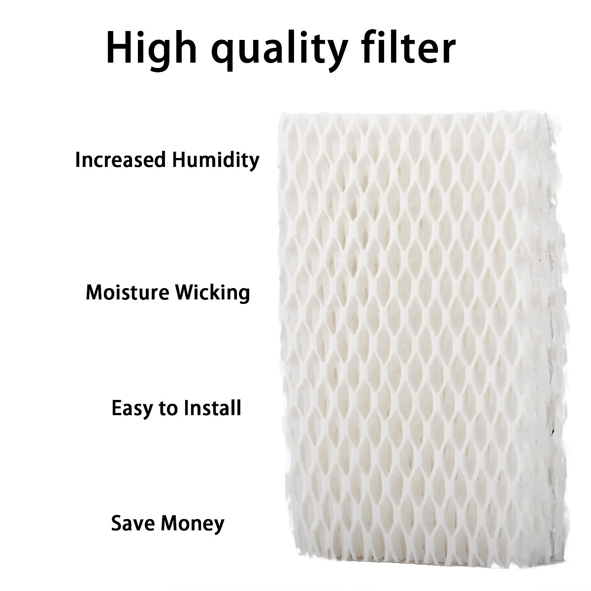 HIFROM 10Pack WF813 Humidifier Wick Filter Replacement Compatible with ReliOn RCM-832 RCM-832N ProCare PCWF813 PCWF-813 Equate EQWF813 EQ-2119-UL Cool Mist Humidifier Filter