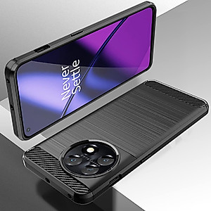 Sucnakp for OnePlus 11 Case OnePlus 11 5G Case with 2* Screen Protector TPU Shock Absorption Technology Raised Bezels Protective for One Plus 11（TPU Black）