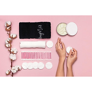 ZUPERIA Makeup Wash Cloths for Showering - 100% Cotton Lint-Free (12x12 Inches, Packof 6, Black) Medium Weight Face Wash Cloths, Multi-Purpose Wash Cloths for Bathroom, Hotel and Spa