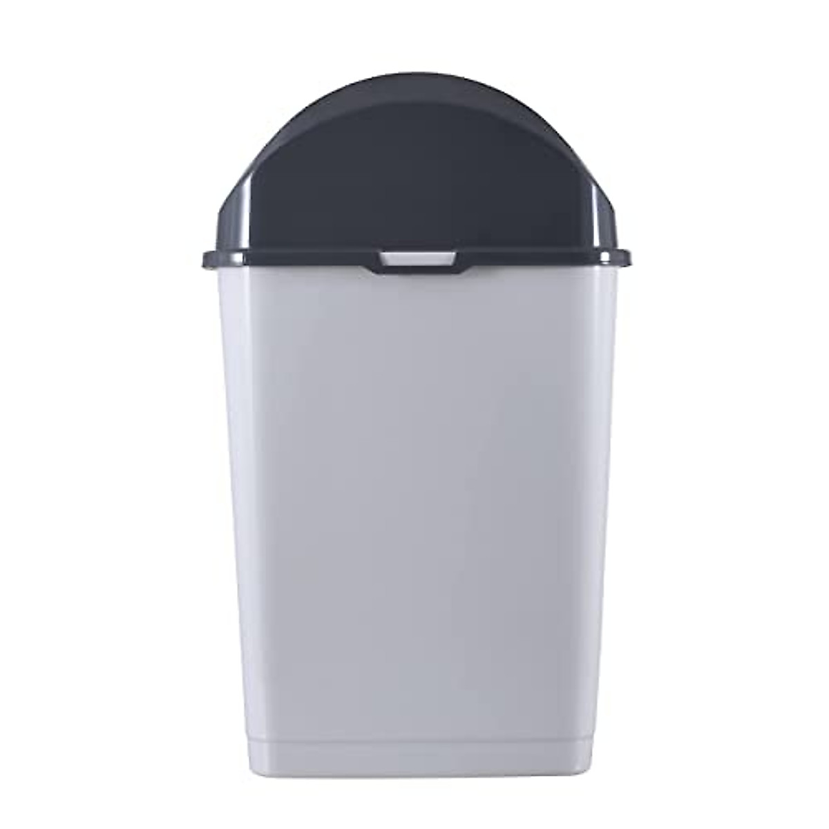 Superio Swing Top Trash Can, Waste Bin for Home, Kitchen, Office, Bedroom, Bathroom, Ideal for Large or Small Spaces - White Smoke (3 Pack- 4.5 Gal, 9 Gal, 13 Gal)