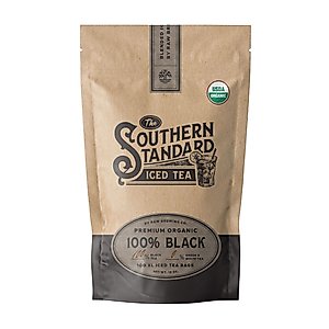 The Southern Standard - Premium Organic Iced Tea Bags - 100% Black Blend,100 XL Bags (1 Pound. Makes 50 gallons.)