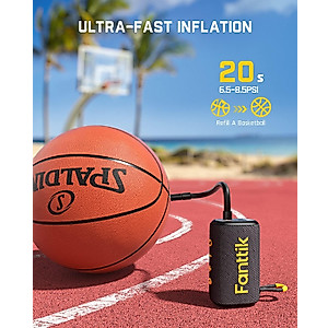 Fanttik X8 Nano Electric Ball Pump - Ultra-Fast Inflation, Portable with LCD Display, Digital Pressure for Sports Balls