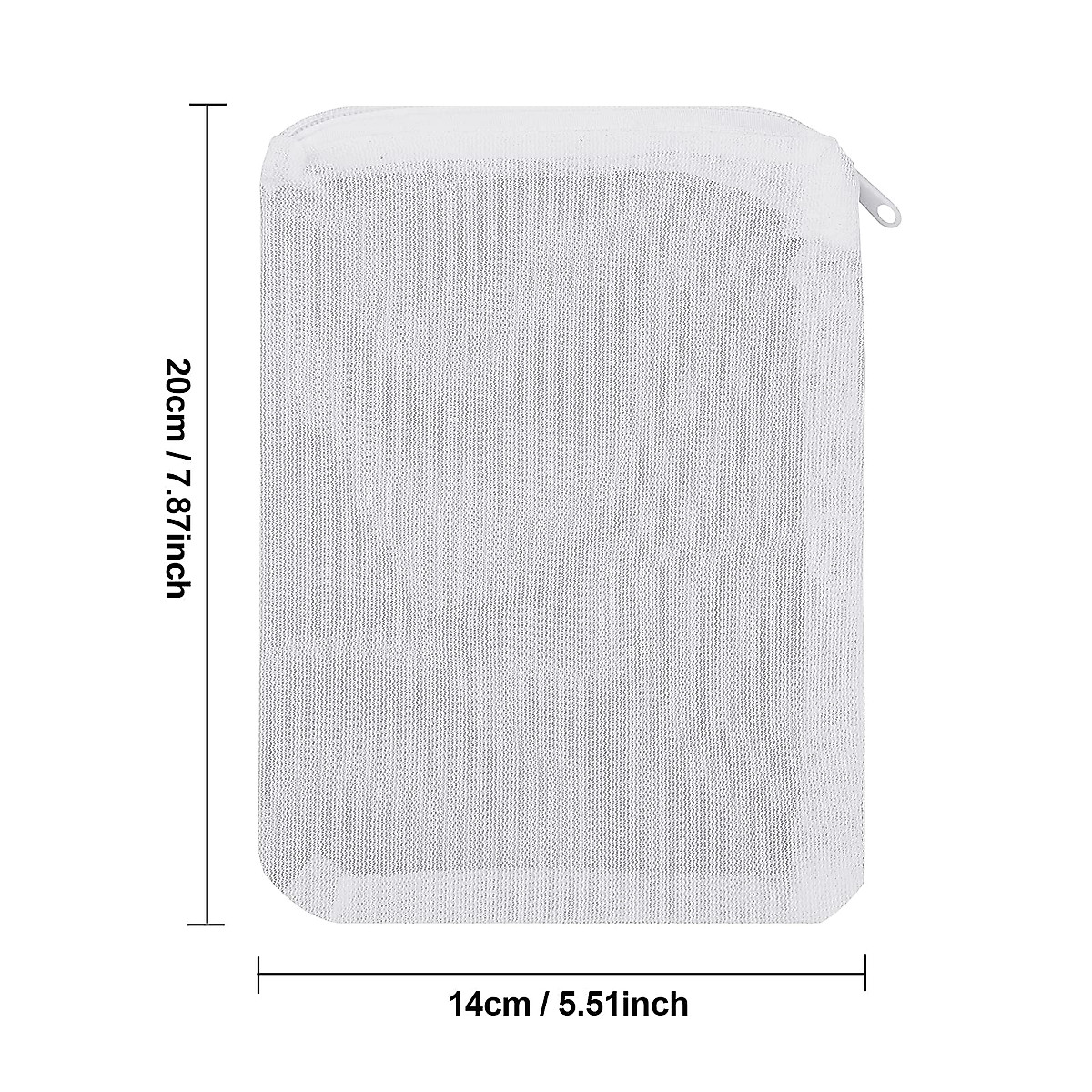 Molain Aquarium Filter Bags- 10Pcs High Flow Fish Tank Media Mesh Filter Bag Fine Mesh Net with Plastic Zipper for Fish Tank Bio Balls, Pelletized Carbon -Mesh Hole 1mm (5Pcs Black+5Pcs White)