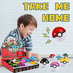 12Po-keballpcs Ball Super Fighting Toys Set Po-keball Action Figures Collection Pocket Monster Action Figure for Children's Toy Birthday Party Gift Idea Toy