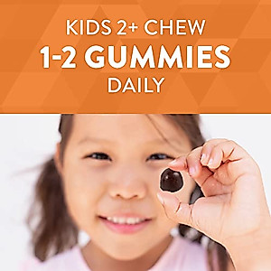 Nature’s Way Kids Growing Bones & Muscles, Calcium & Vitamin D, Ages 2+ Wildberry Flavor, 60 Gummies