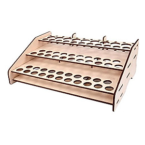 MagiDeal Wooden Storage Rack Holder for Acrylic Model Paint #124