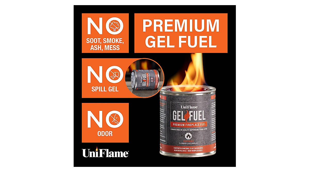 Uniflame Gel Fuel - 24 Pack of 13oz Cans
