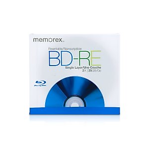 Memorex 25GB Blu-ray BD-RE 2x RE-Writeable