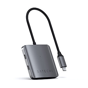 Satechi USB C Hub 4 Port, USB C Adapter for MacBook, iPad, iPhone 16 & 15 Series, Microsoft Surface, Chromebook, and More (Data Transfer (5Gbps))