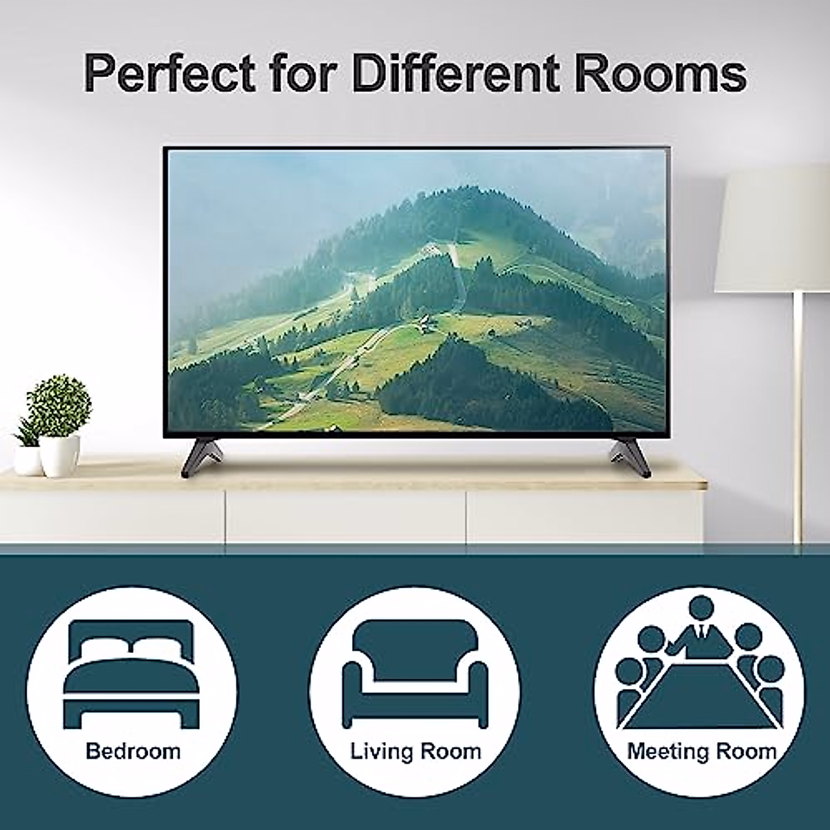 TV Legs for LG TV Stand Replacement Base, for 49 50 55 Inch UM Series LG TV Legs 55UM7300 55UM7300PUA 55UM6900 55UM6900PUA 55UM6910 55UM691OPUC 55UM6950 55UM6950DUB 50UM7300 49UM6950 with Screws‎