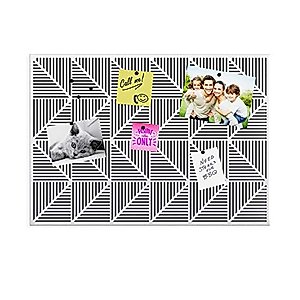 Umbra Trigon, Wall Mounted Bulletin Board, Magnetic Board, and Message Board, White