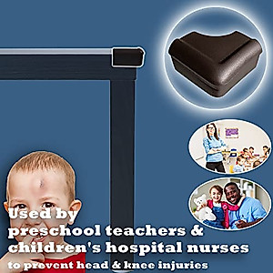 Corner Protector Baby Proofing Corner Guards. Table Corner Protectors for Baby to Prevent Head & Knee Injuries. Adhesive Pre-Taped, 8 Pack