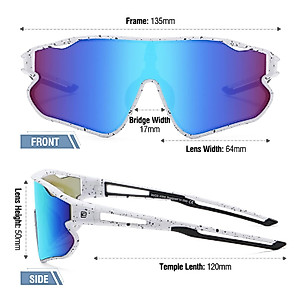 DUCO Kids Sunglasses Youth Baseball Sun Glasses Lightweight TR90 Frame UV400 Sports Cycling Shades for Boys Girls DK268