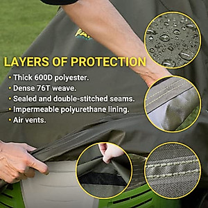 Riding Lawn Mower Cover Waterproof Outdoor, Riding Mower Cover, Riding Lawnmower Cover Waterproof Heavy Duty, Lawn Tractor Cover, Waterproof Lawn Mower Cover Waterproof Heavy Duty, Tractor Mower Cover