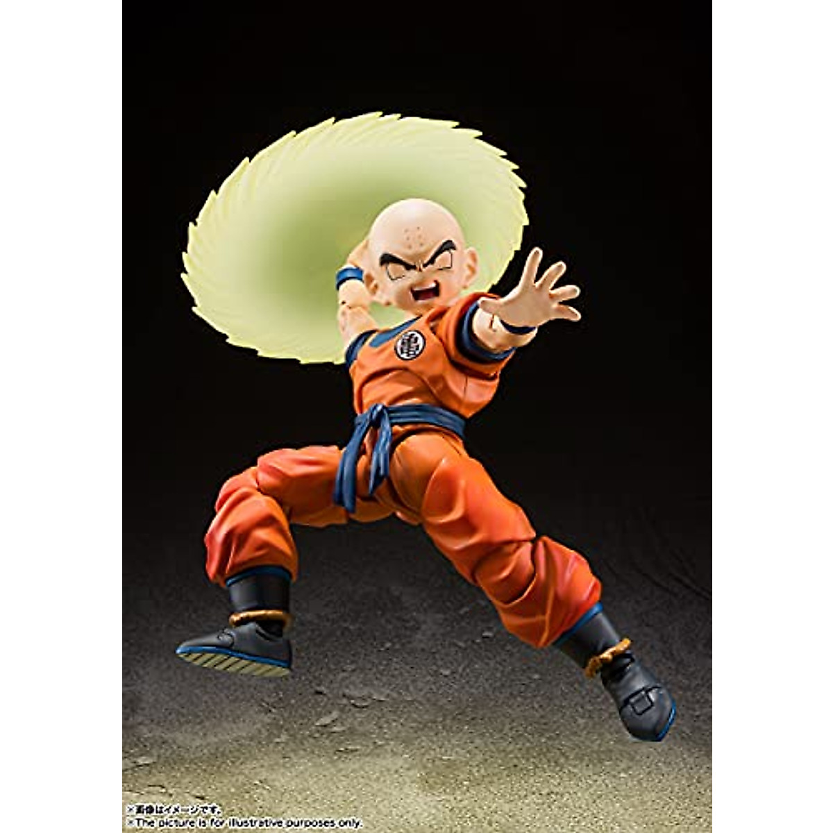 TAMASHII NATIONS - Dragon Ball Z - Krillin Earth's Strongest Man, Bandai Spirits S.H.Figuarts Action Figure