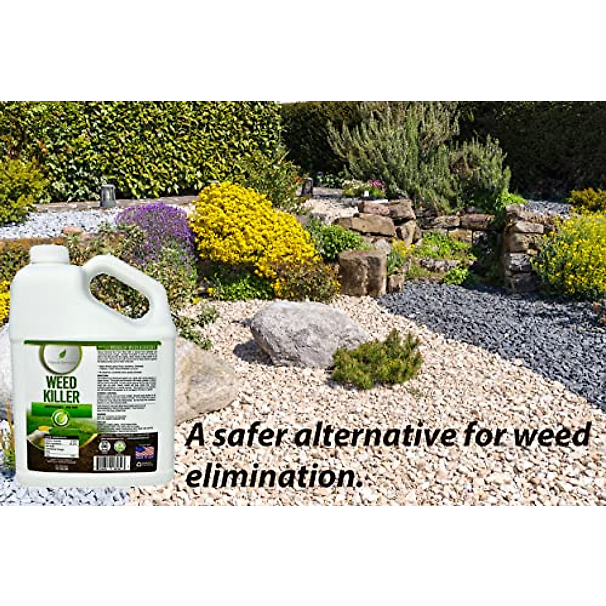 Natural Elements Weed Killer | Pet Safe, Safe Around Children | Natural Herbicide (1 Gallon)
