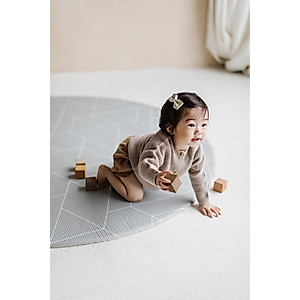 Ofie Round Mat, Baby Play mat (Zen line+Triangle, Round)