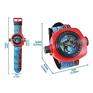 Chenfly Dinosaur Projector Digital Wrist Watch Kids Watch 24 Dinosaur Design Cartoon Watch Projector Funny with Strap Educational Toy Gift
