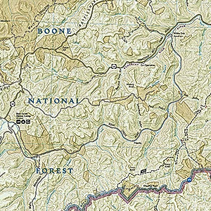 Big South Fork National River and Recreation Area Map (National Geographic Trails Illustrated Map, 241)