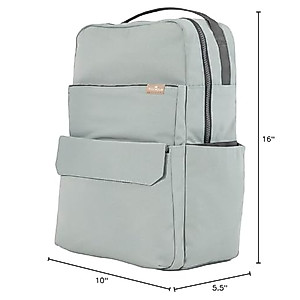 RED ROVR Roo Backpack | Lightweight Diaper Bag with Changing Pad | Large Capacity | Multifunctional Travel Pack | Exterior and Interior Pockets | Water Resistant | Great Gift for Mom & Dad | Sage