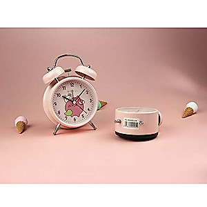 Analog Alarm Clock Twin Bell Alarm Clock for Bedroom with Cute Animal Pattern Modern Small Alarm Clock, Battery Operated Loud Alarm Clock By Fashion Style for Home Office Kids Alarm Clocks ( Color : G
