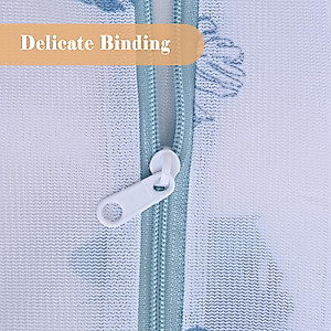 Yonchic Durable Laundry Bag, Mesh Laundry Bags with Premium Zipper, 5 Pack Washing Machine Wash Bags for Delicates Blouse, Hosiery, Underwear, Baby Clothes, Travel Organization Bag (Leaves)