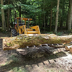 Titan Attachments 21" Fork Length Clamp-On Debris Forks V2, Fits 72" Loader Buckets, Skid Steers, Rated 5,320 LB Capacity