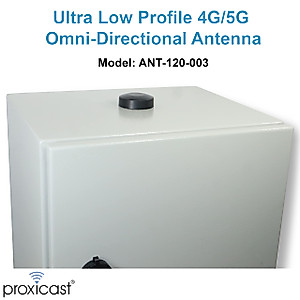 Proxicast Ultra Low-Profile 4G/LTE, 5G Omni-Directional 2 dBi Screw-Mount Antenna for Verizon, AT&T, T-Mobile (ANT-120-003-2PK)