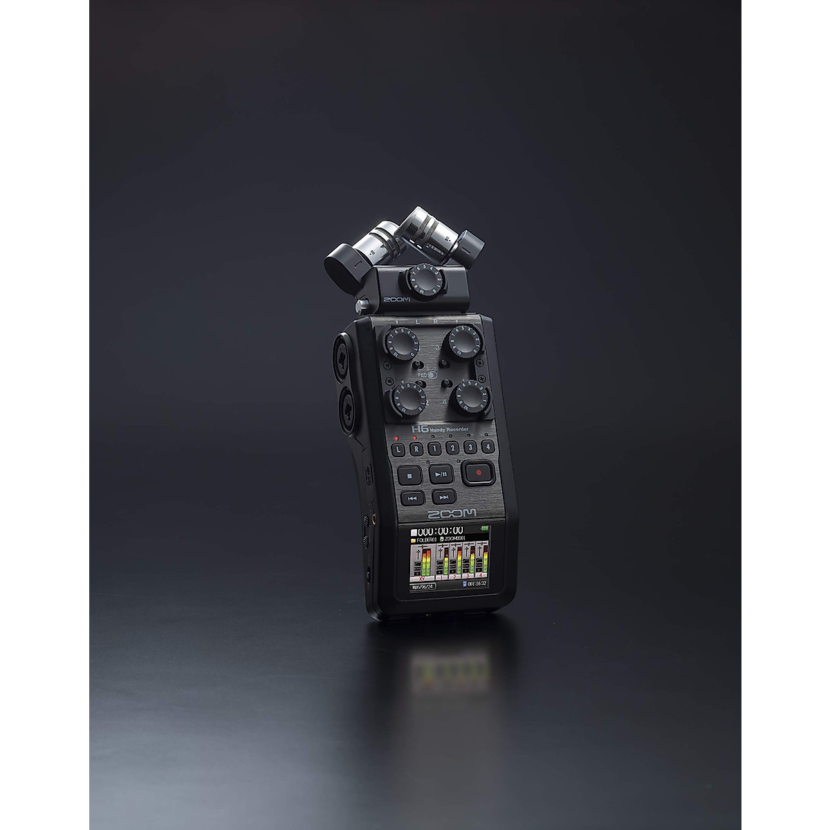 H6 All Black Handheld Recorder (Renewed)