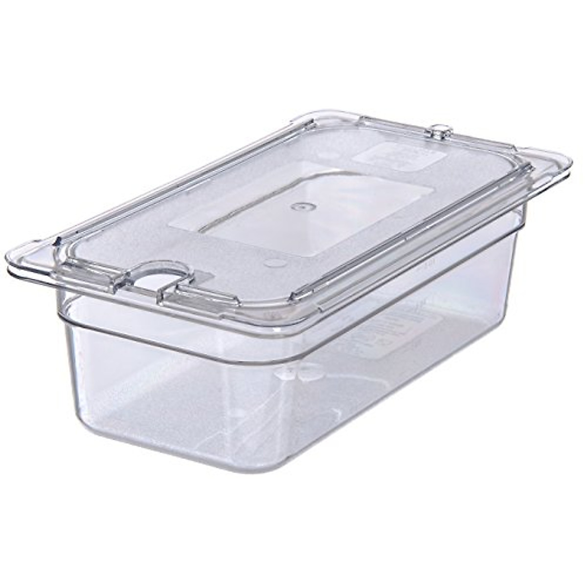 Carlisle FoodService Products Plastic Food Pan 1/3 Size 4 Inches Deep Clear