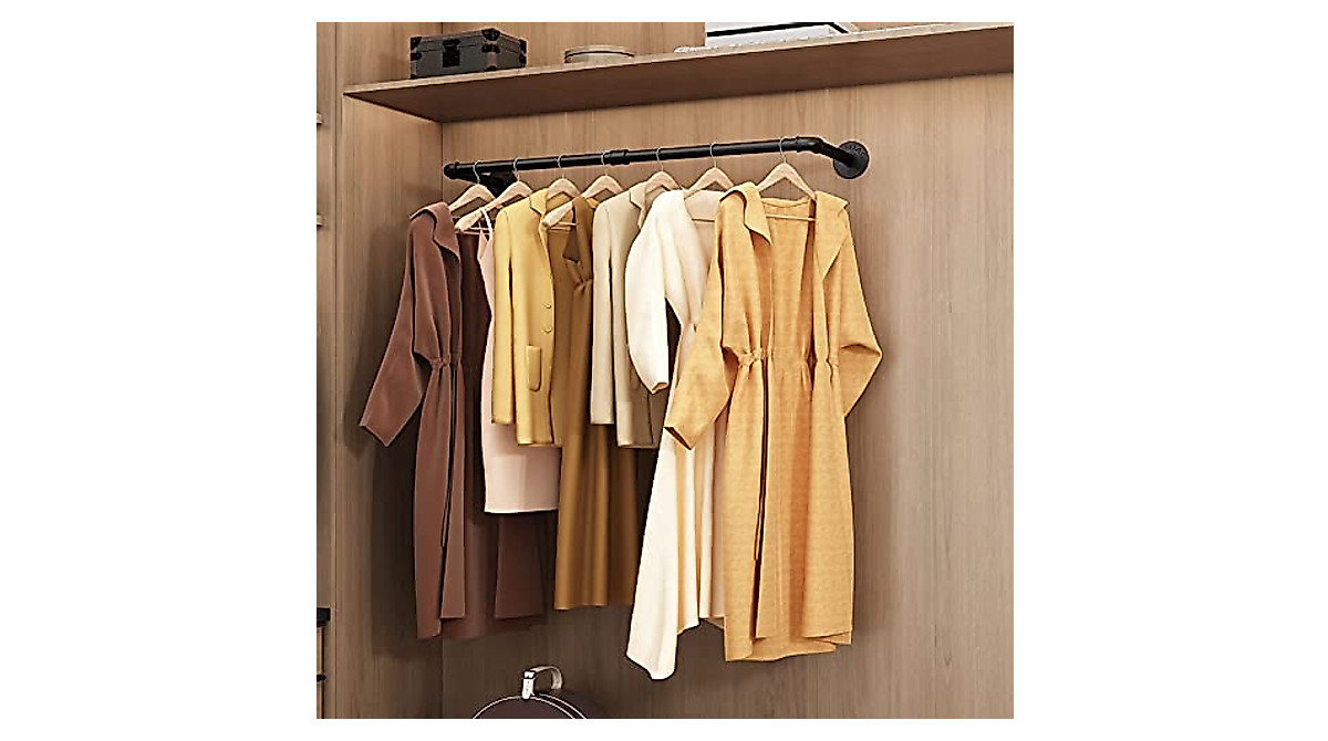 UlSpeed Wall Mounted Industrial Clothing Rack - Space Saver