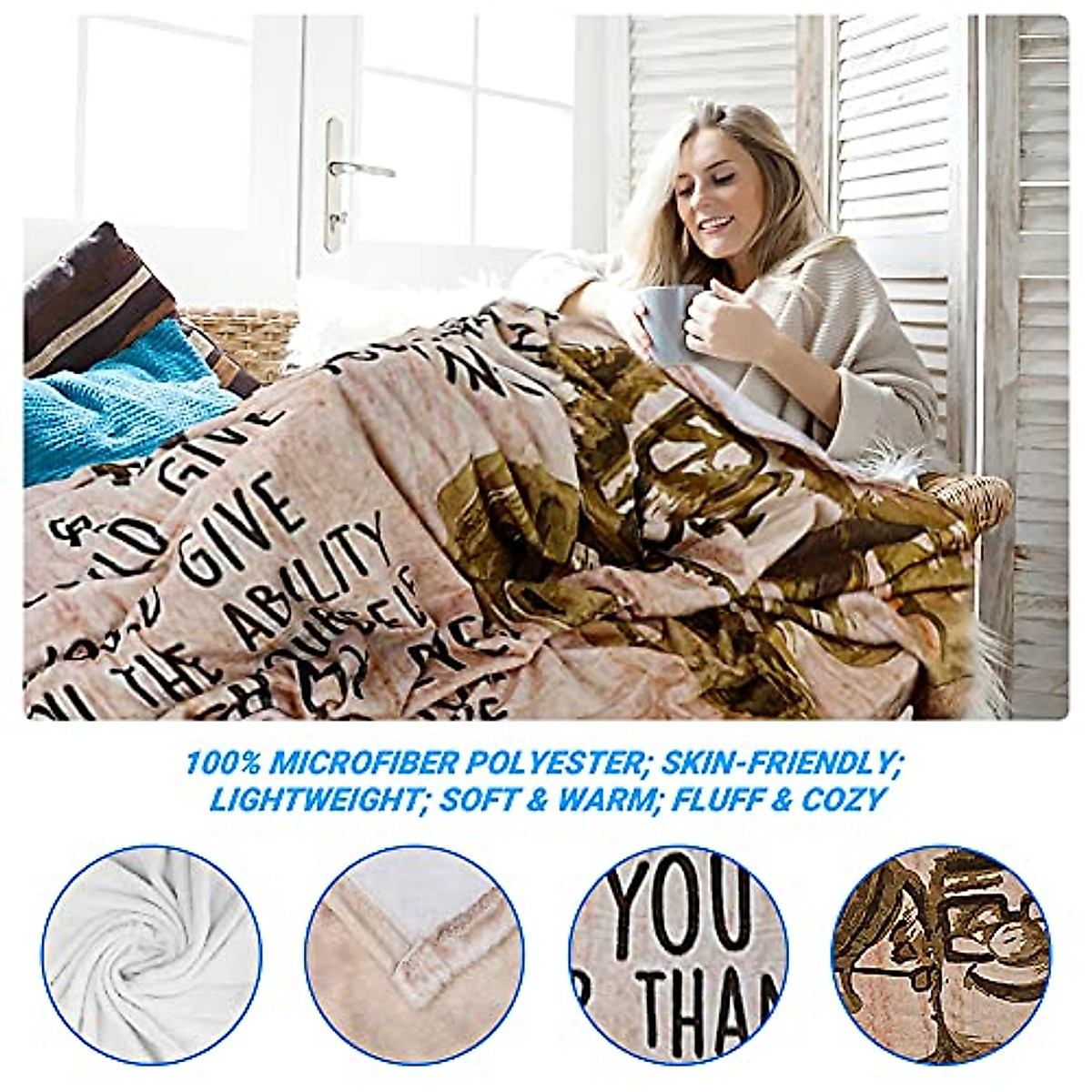 welltop Personalized Flannel Blanket to My Wife Gift from Husband, Ultra Soft Flannel Fleece Blankets Christmas Birthday Valentine's Day Wedding Anniversary Throw Blanket Fits Couch Sofa Bed (59x79in)