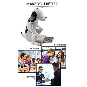 Connectors Puppy Dog U Disk Memory Stick Funny Rascal Humping Dog Office Worker USB Flash Disk Drive Spot Device Relieve Press - (US, Color: White 64GB)