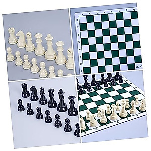 SAFIGLE 1 Set International Chess Travel Toy Magnetic Chess Board Kids Educational Toys Chess Figures International Chess Board Game Chess Toy Chess and Checkers Set Kid Competition Toy