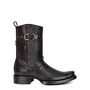 Cuadra Men's Boot in Bovine Leather Black with Zipper, 1J2JRS, Size 9.5
