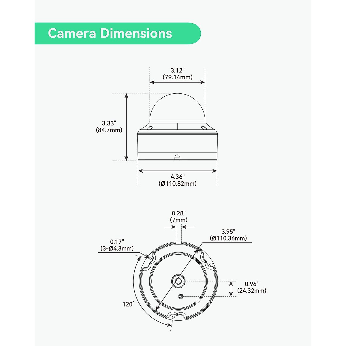 LINOVISION HD1080P HDMI Security Camera with HDMI or VGA Output, Display HD Video Directly on TV or HDMI Monitor Without Delay, HDTVI Loopout for Continuous Recording in DVR, 2.8mm Fixed Lens