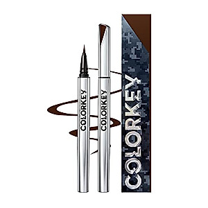 COLORKEY Floating Color 24 Hours Longwear Waterproof Liquid Eyeliner, Sweat Resistant, Waterproof and Smudgeproof Eye Liners Eyeliner Pencil (N02 Brown)
