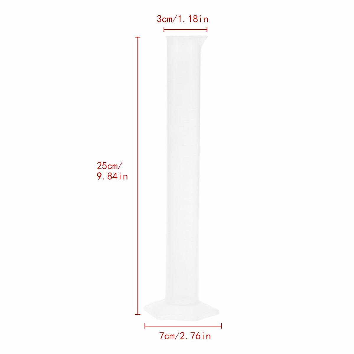 RY-CAN Hydrometer Test Tube 100Ml Plastic Hydrometer Test Tube for Homebrew Whiskey Alcohol Beer Wine Mead